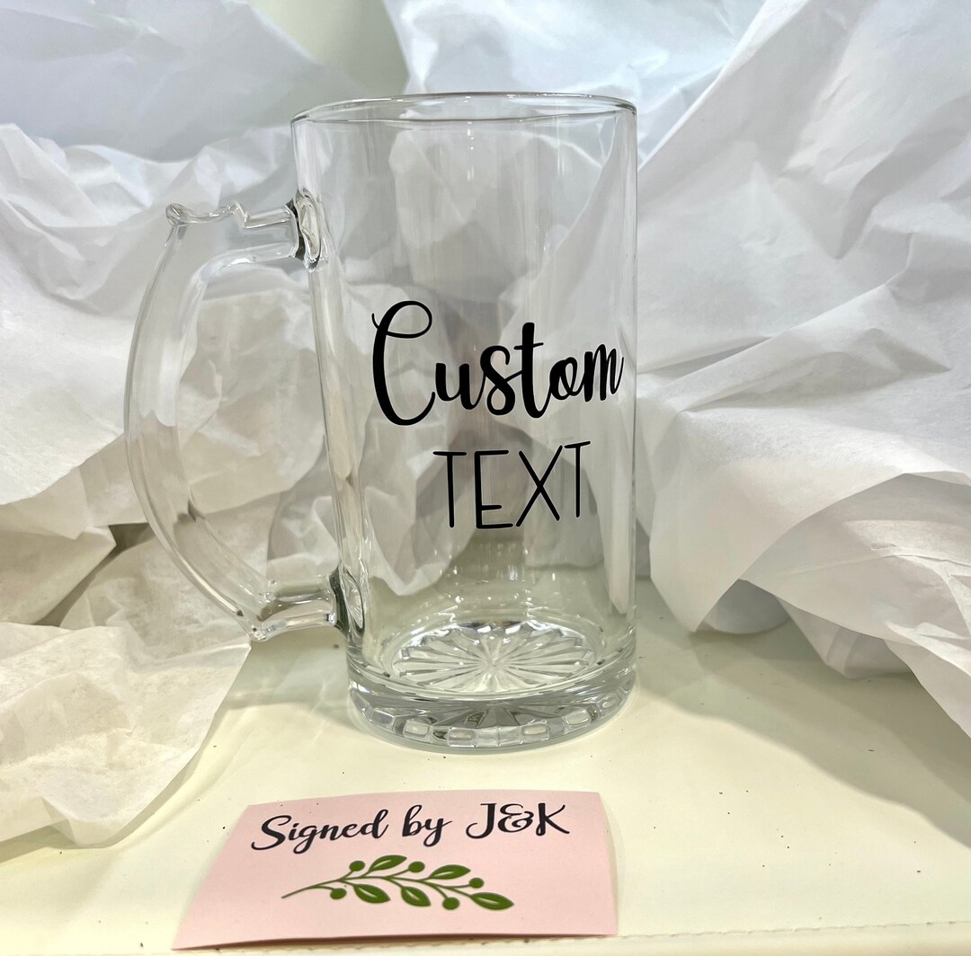 Custom Beer Mugs Custom Beer Glass Personalized Beer Glass - Etsy