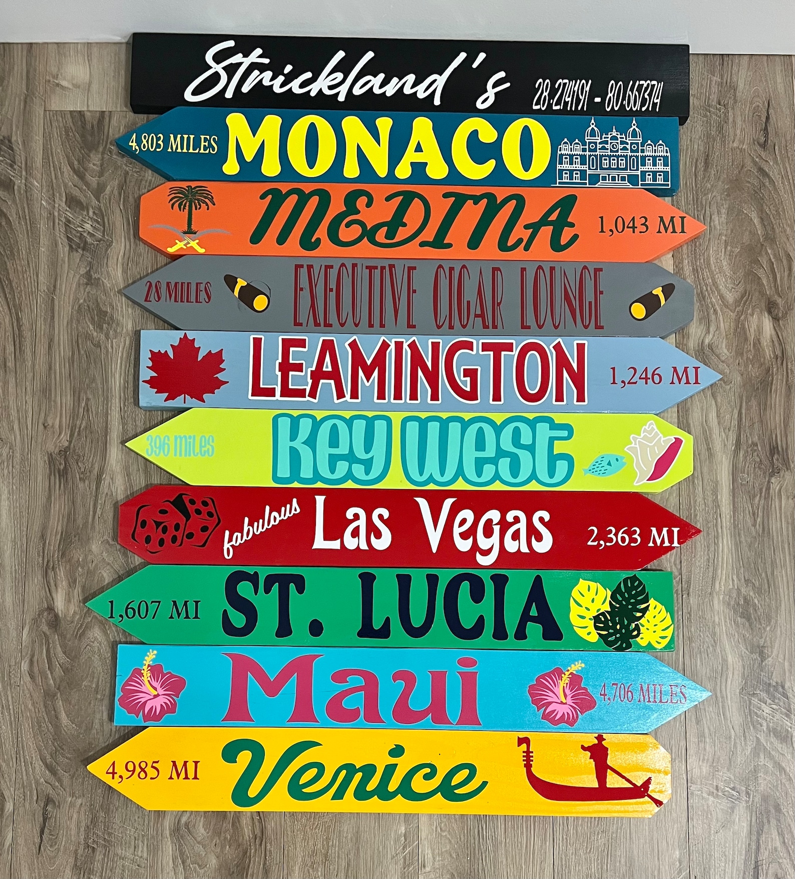 Custom Directional/ Mileage Signs Custom Destination Signs - Etsy