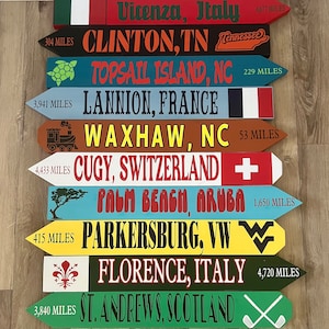 Custom Directional/ Mileage Signs, Custom Destination Signs, Outdoor ...