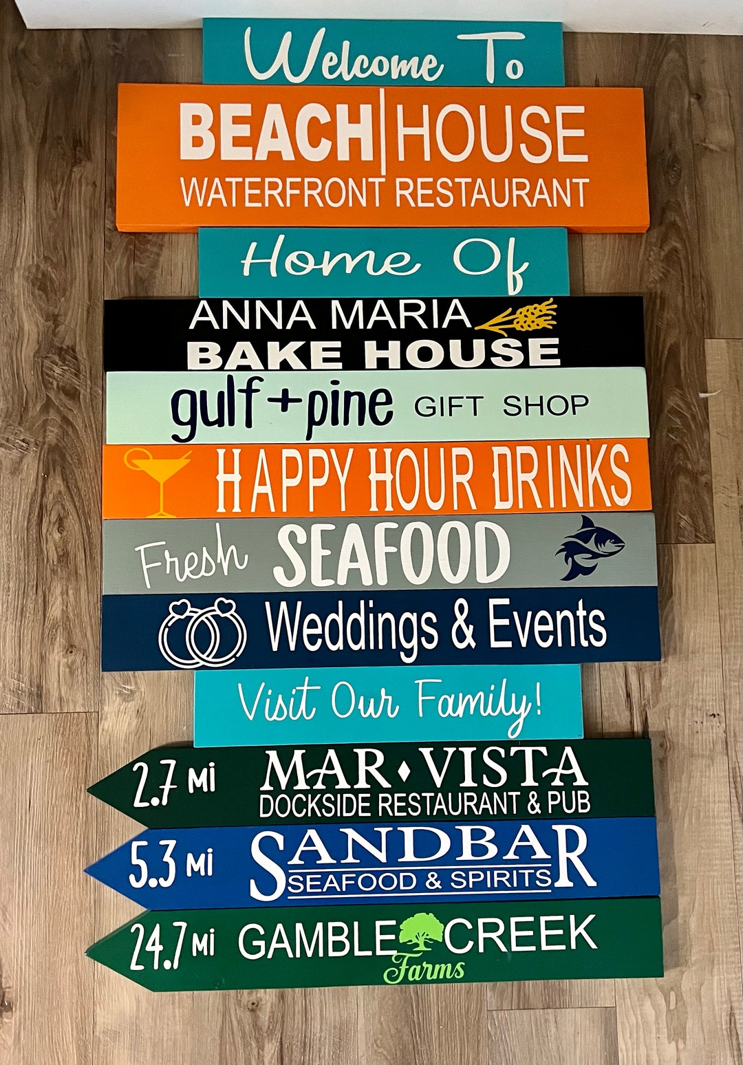 Custom Directional Event Signs/restaurant Signs/directional Outdoor ...