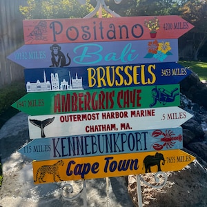 Custom Directional/ Mileage Signs, Custom Destination Signs, Outdoor ...