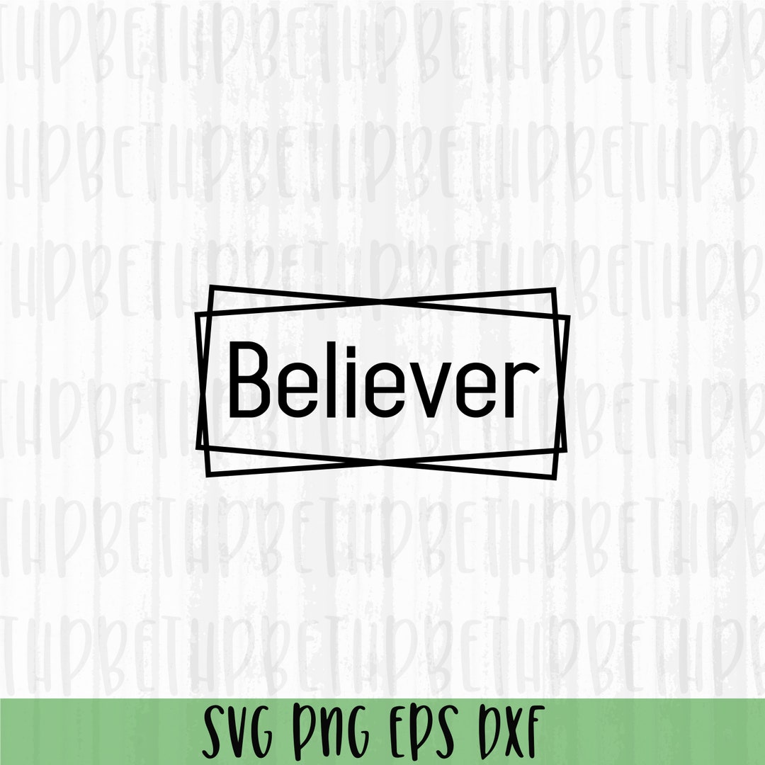 Believer Graphic Design Great Design for Men or Minimal Shirt Designs ...