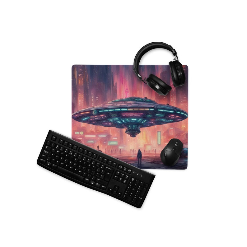 Cyberpunk City Desk Mat Cyberpunk XL Gaming Mouse Pad Stylish Desk Pad ...