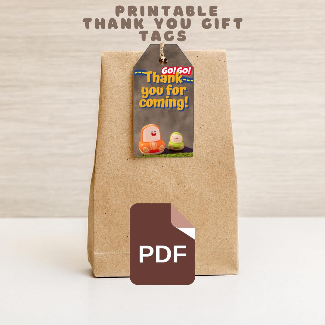 Go! Go! Cory Carson Printable Thank You Tags - Kids Birthday Party ...