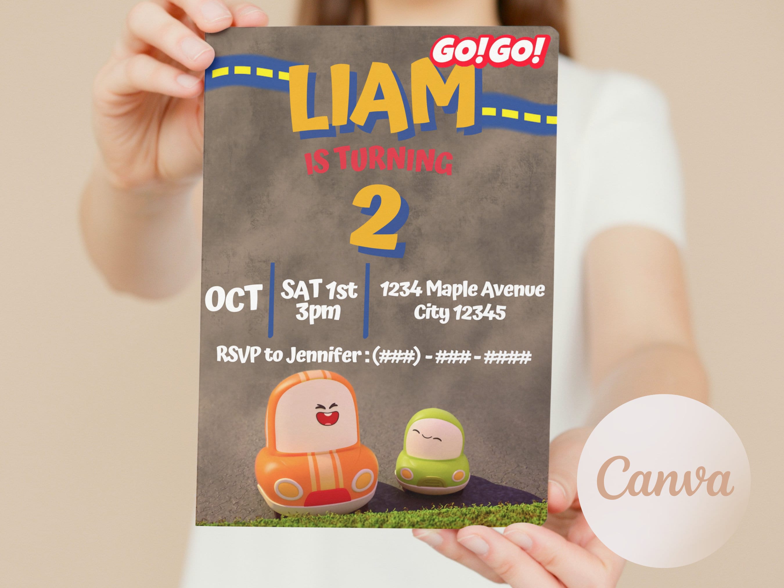 Go! Go! Cory Carson Birthday Invitation - Customizable Kids Birthday ...
