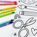 Art Birthday Party|art Birthday Party Coloring Sheet| Art Party| Kids ...
