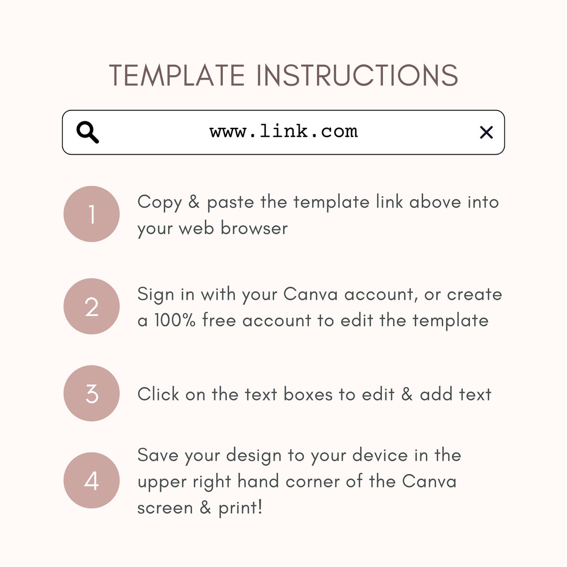 Printable Dessert Recipe Card Template - Etsy
