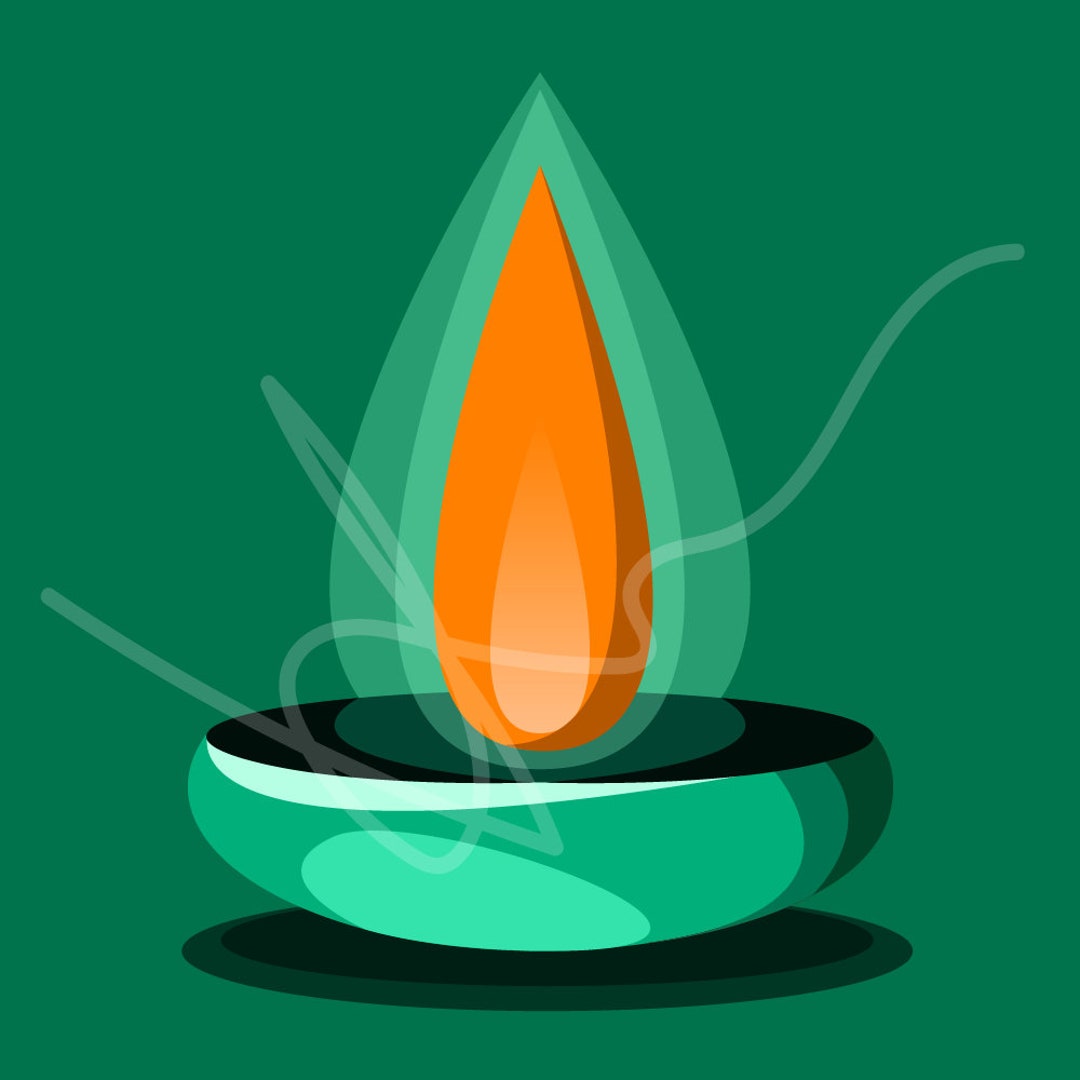 Diwali Diya, Green, PNG, SVG, PDF, Jpg, Digital Download - Etsy UK