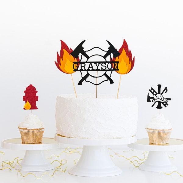 Firefighter Cake - Etsy