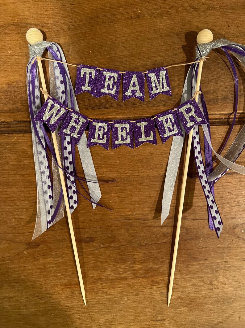 Cake Banner Cake Bunting Personalized Cake Banner Topper - Etsy