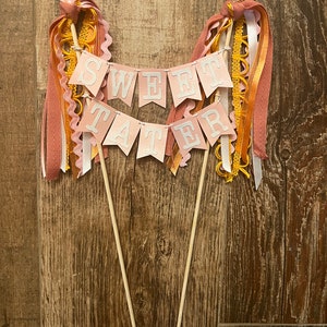 Cake Banner, Cake Bunting, Personalized Cake Banner Topper, First ...