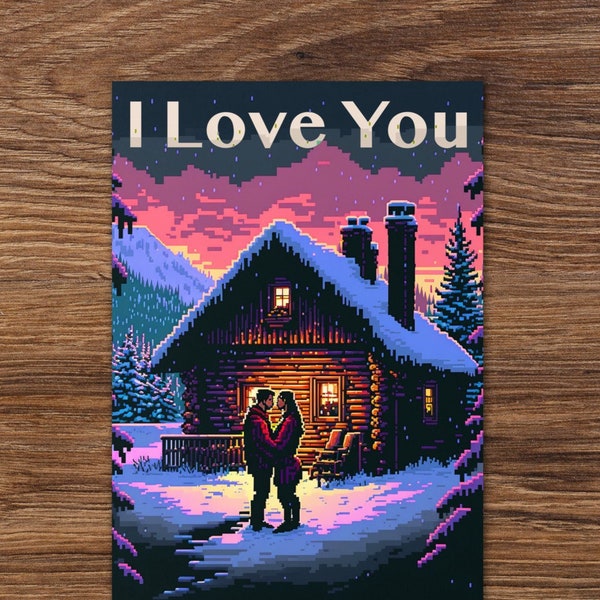 I Love You Pixel Art - Etsy