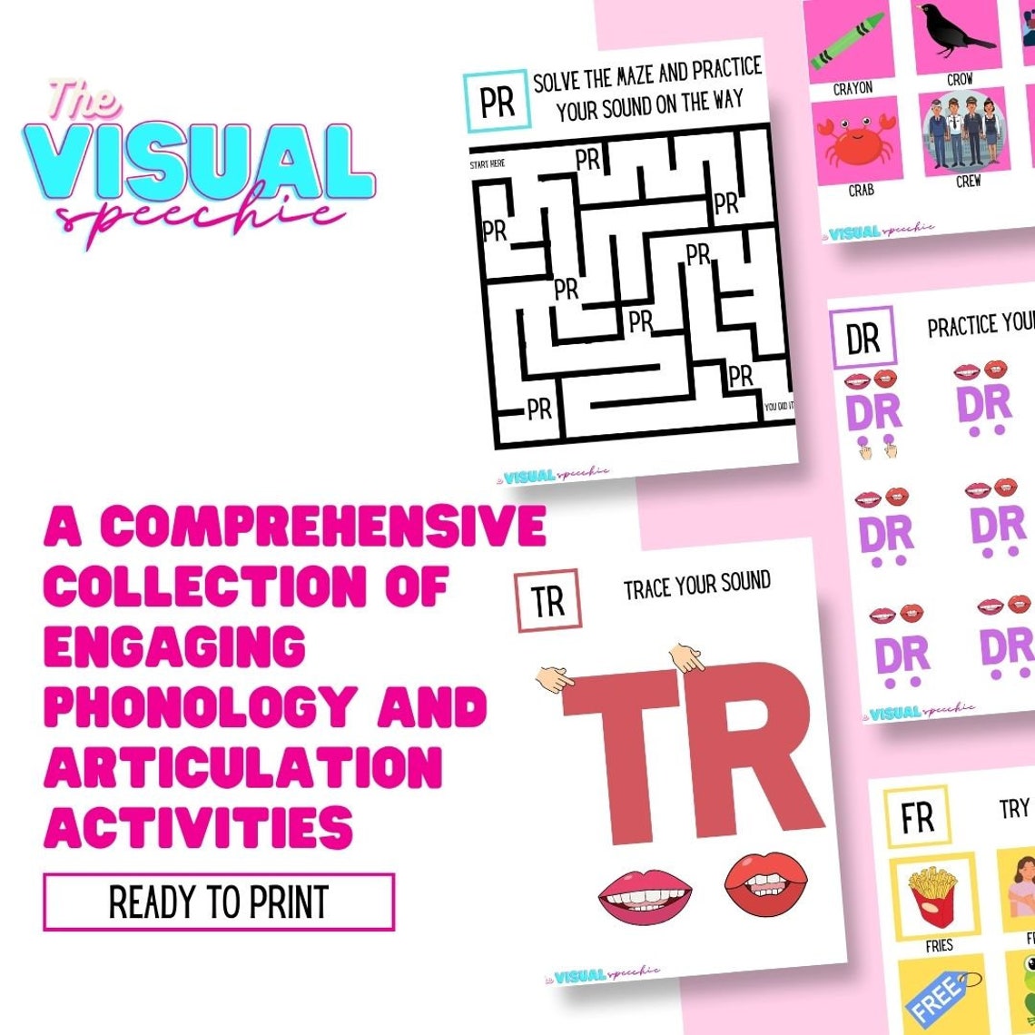 R-blends Workbook: Sound, Word, Phrase, and Sentence Level for Speech ...