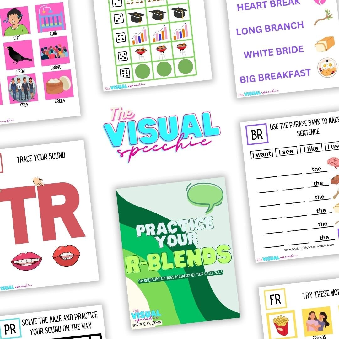 R-blends Workbook: Sound, Word, Phrase, and Sentence Level for Speech ...