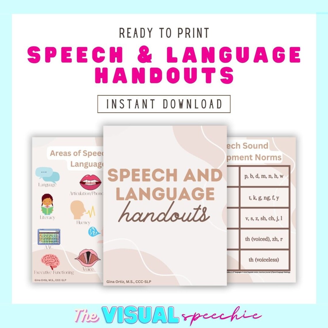 Speech & Language Handouts for Speech Pathologists Parents - Etsy