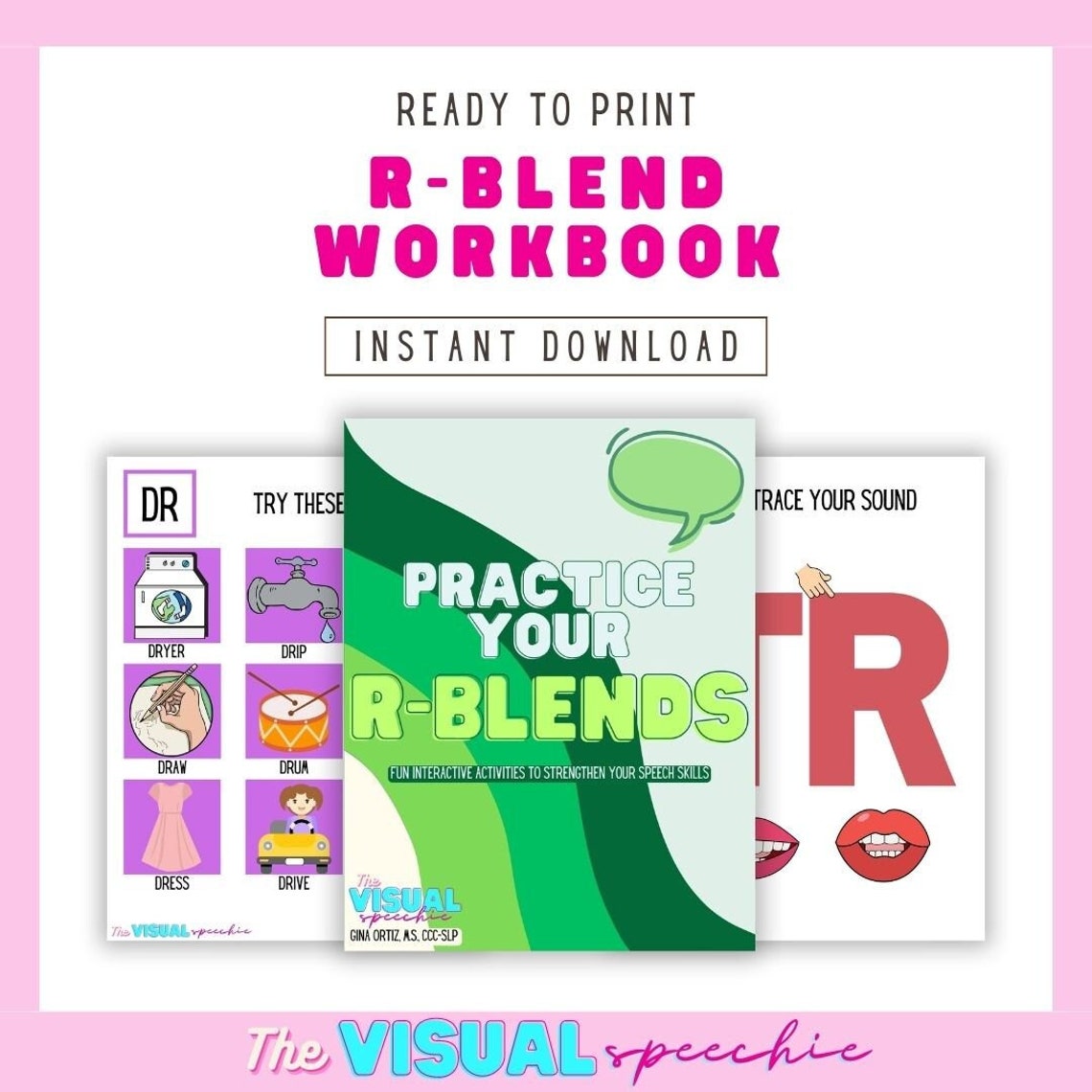 R-blends Workbook: Sound, Word, Phrase, and Sentence Level for Speech ...
