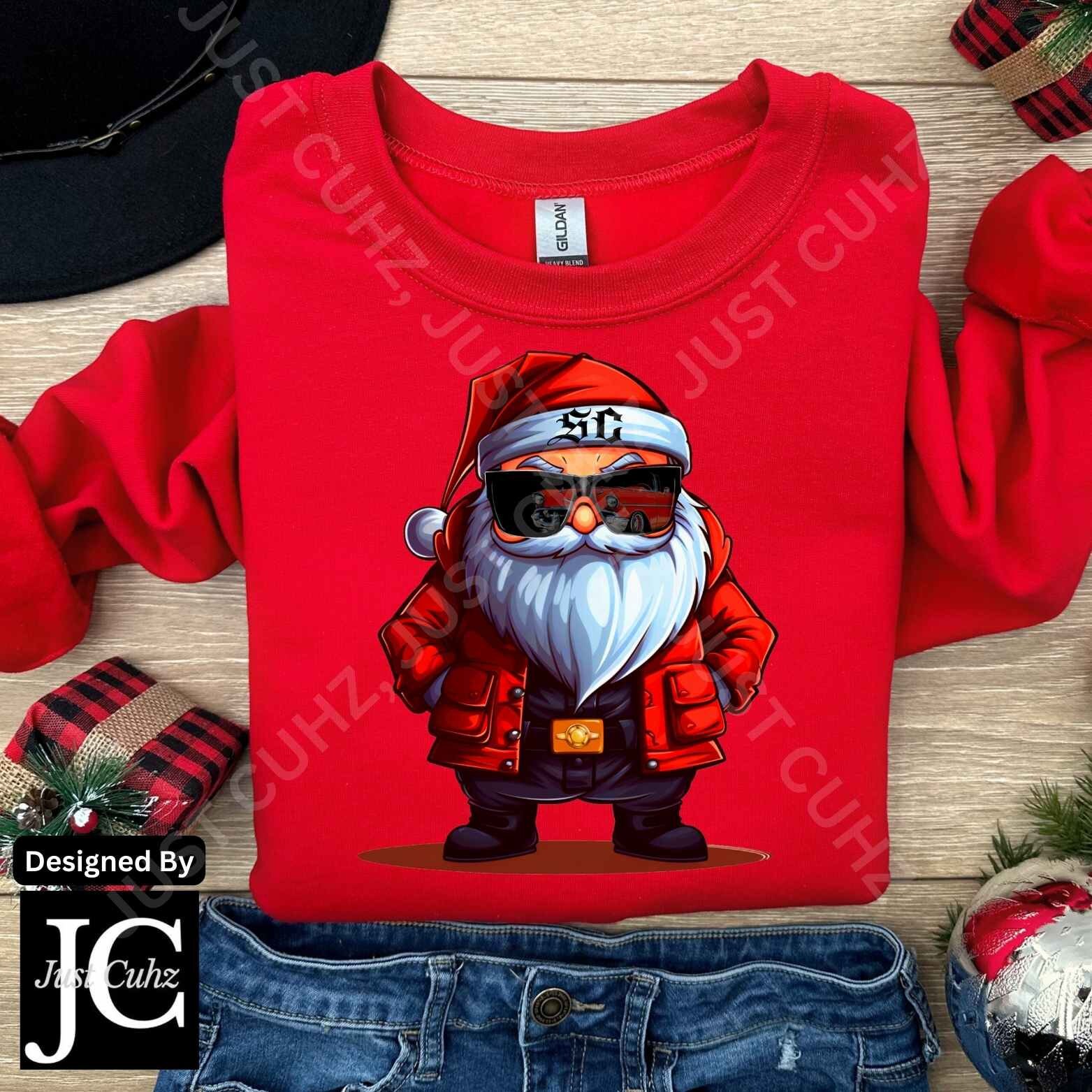 Santa Clause PNG Cholo Santa Christmas Santa Art Bad Santa With Glasses ...