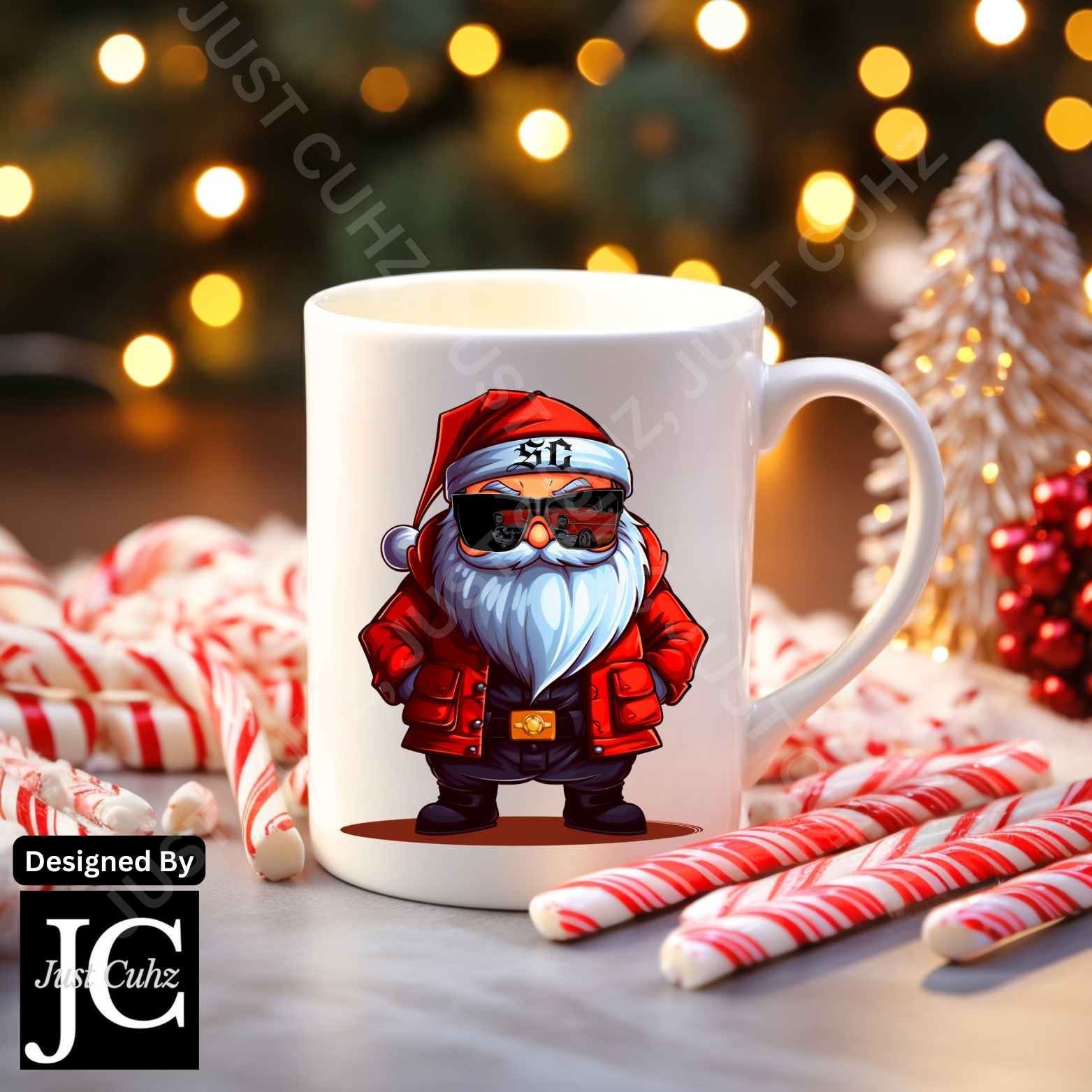 Santa Clause PNG Cholo Santa Christmas Santa Art Bad Santa With Glasses ...