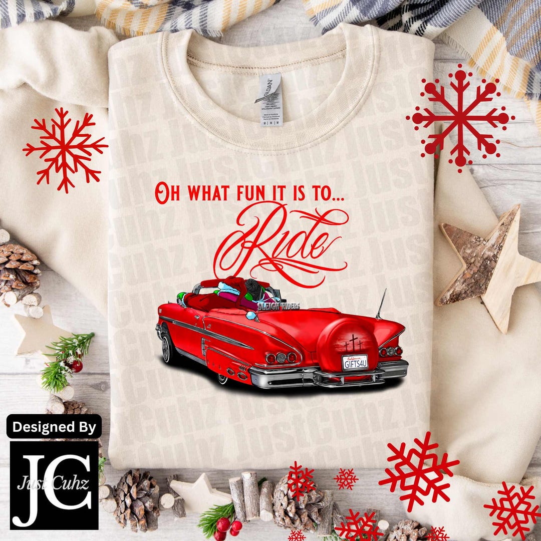 Santa Clause PNG Sleigh Ride Santa Lowrider Christian Christmas Santa ...