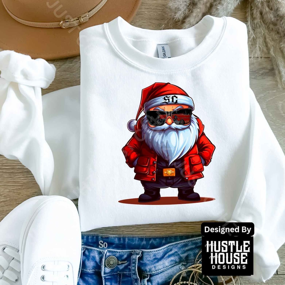 Santa Clause PNG Cholo Santa Christmas Santa Art Bad Santa With Glasses ...