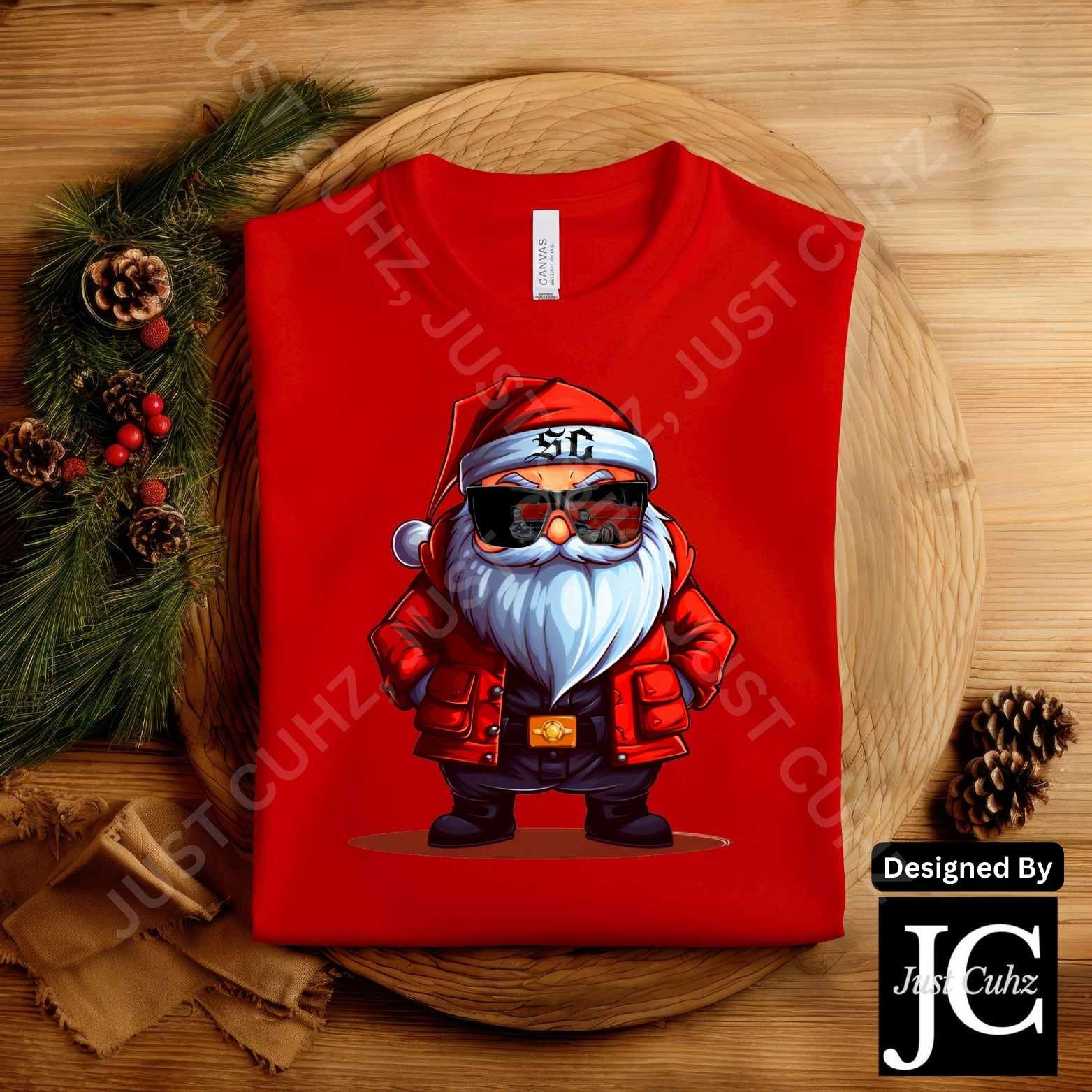 Santa Clause PNG Cholo Santa Christmas Santa Art Bad Santa With Glasses ...