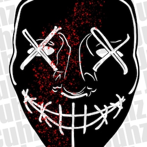 Purge Mask PNG | Halloween Horror Graphic Design | Retro Halloween ...