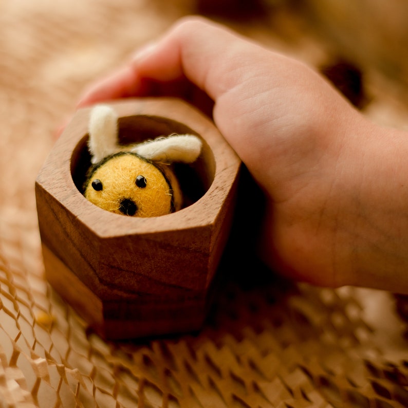 Wooden Bee Hive Sorting & Stacking Toys for Toddlers - Bee Toy ...