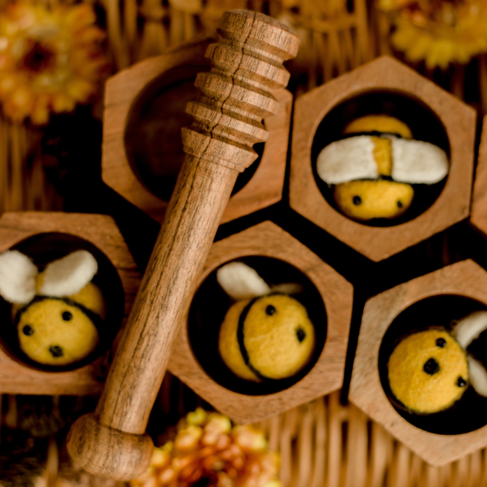 Wooden Bee Hive Sorting & Stacking Toys for Toddlers Bee Toy - Etsy