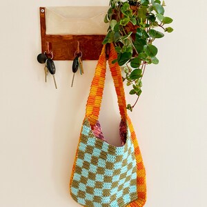 Checkered Crochet Bag Pattern - Etsy
