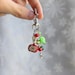 Apple Core Beaded Keychain : Y2k Fruit Bag Charm Accessory - Etsy