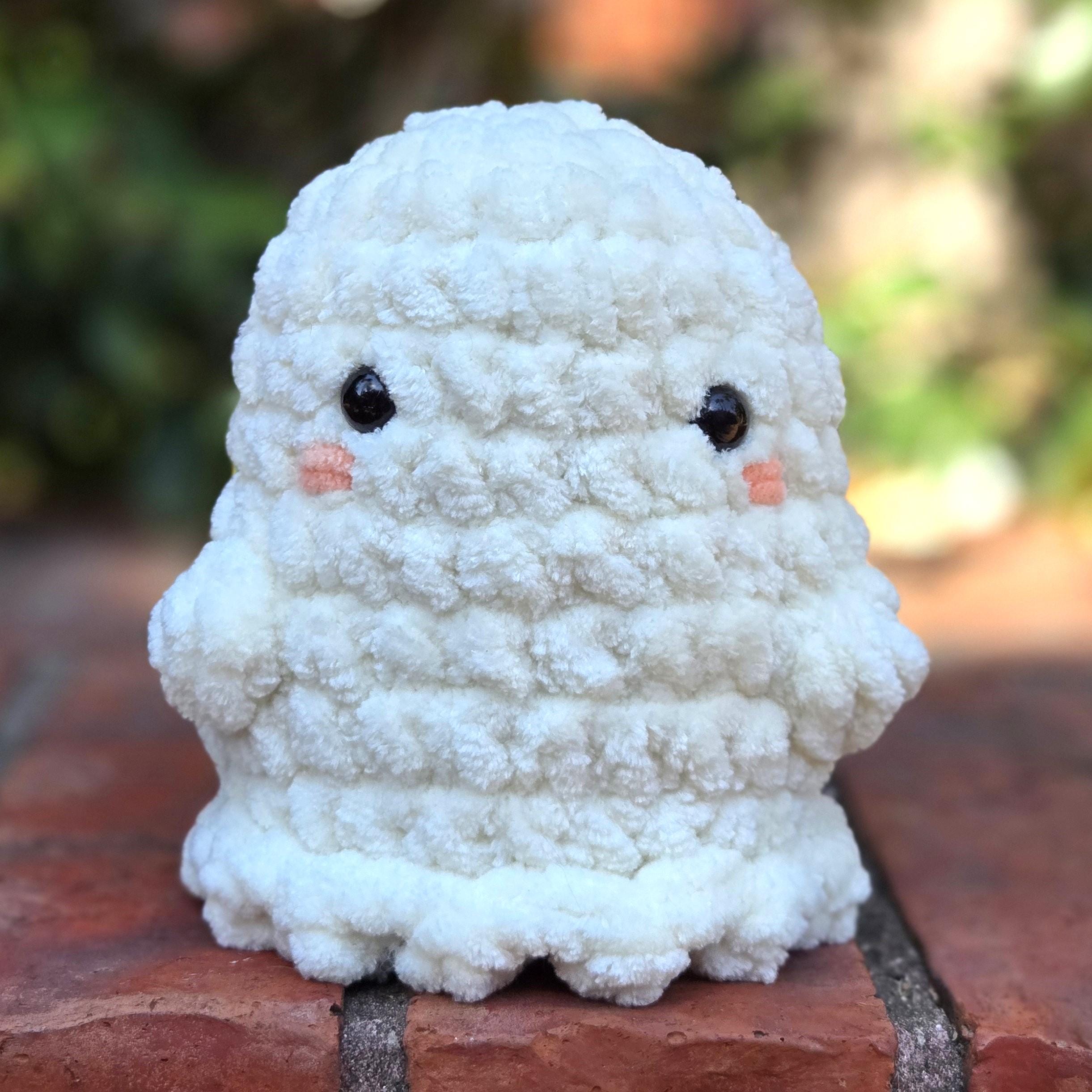 Crochet Jumbo Ghost Plushie Cute Halloween Amigurumi - Etsy