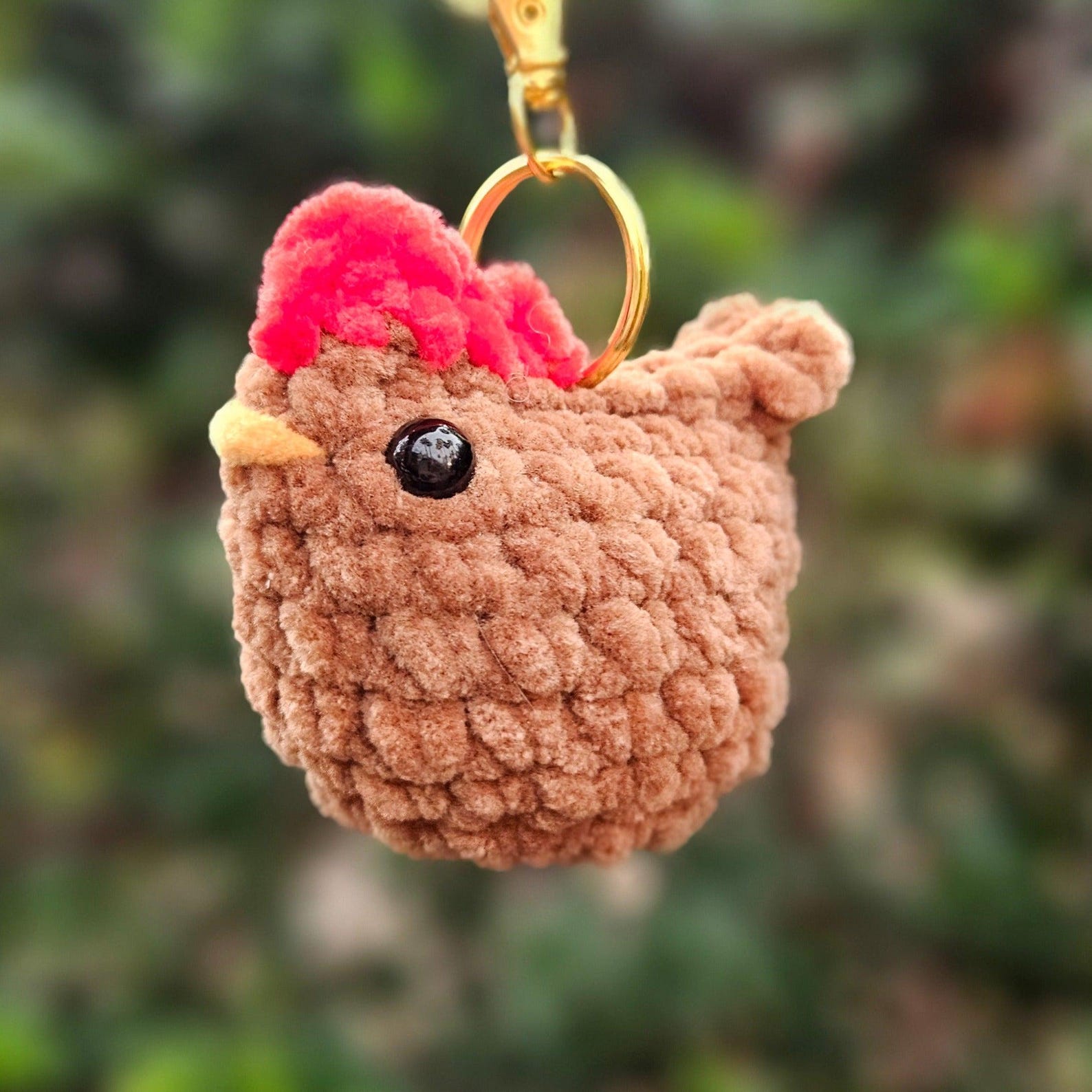 Mini Chicken Keychain Crochet Amigurumi - Etsy
