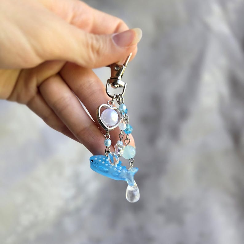 Whale Shark Beaded Keychain - Etsy