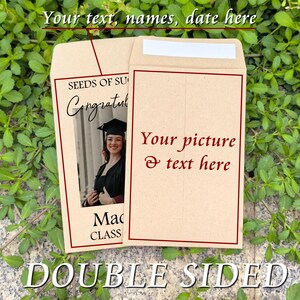 Photo Seeds of Success Seed Packet Unique Personalized Graduation ...