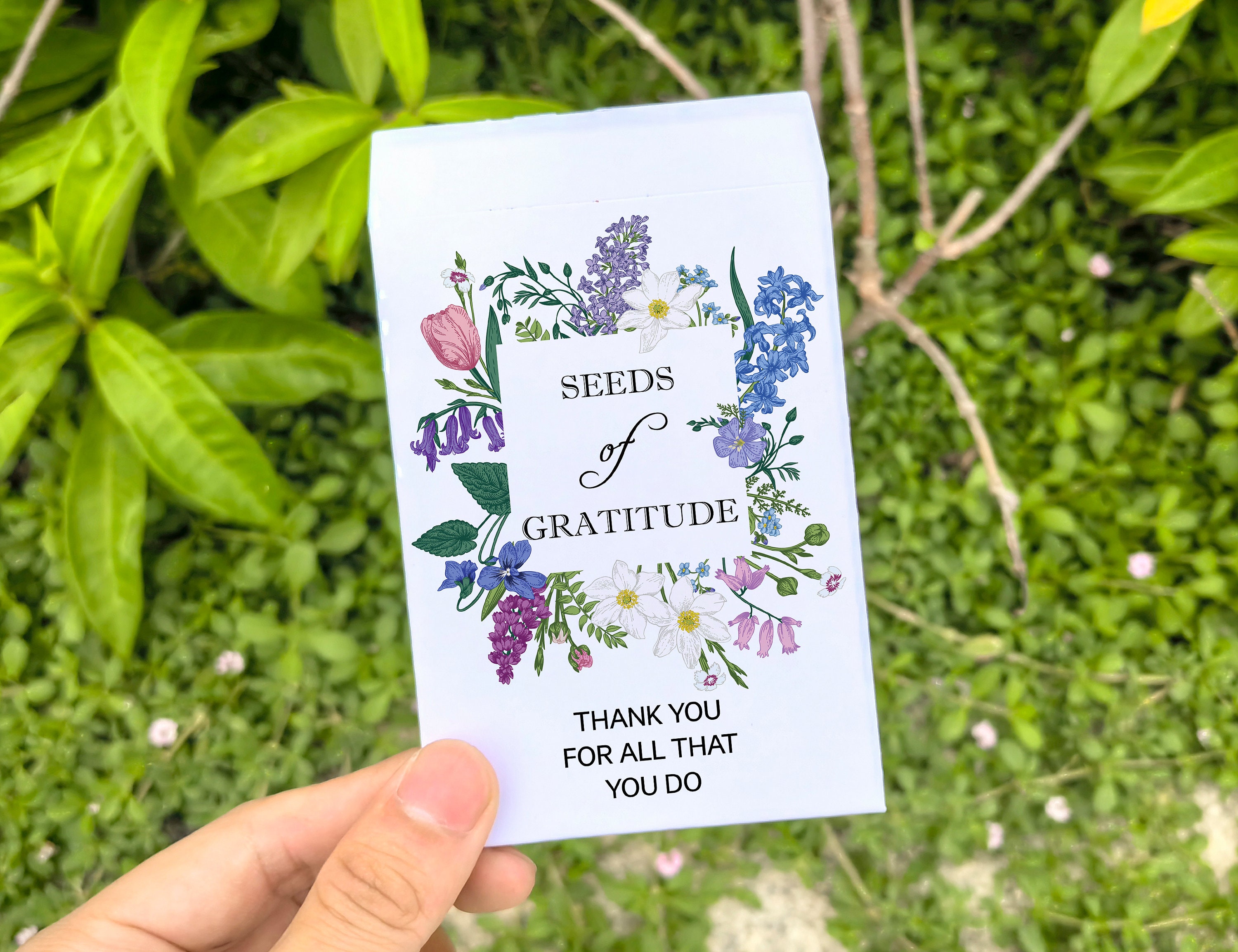 Personalized Teacher Gift Seed Packet Thank You for Helping Me Grow ...