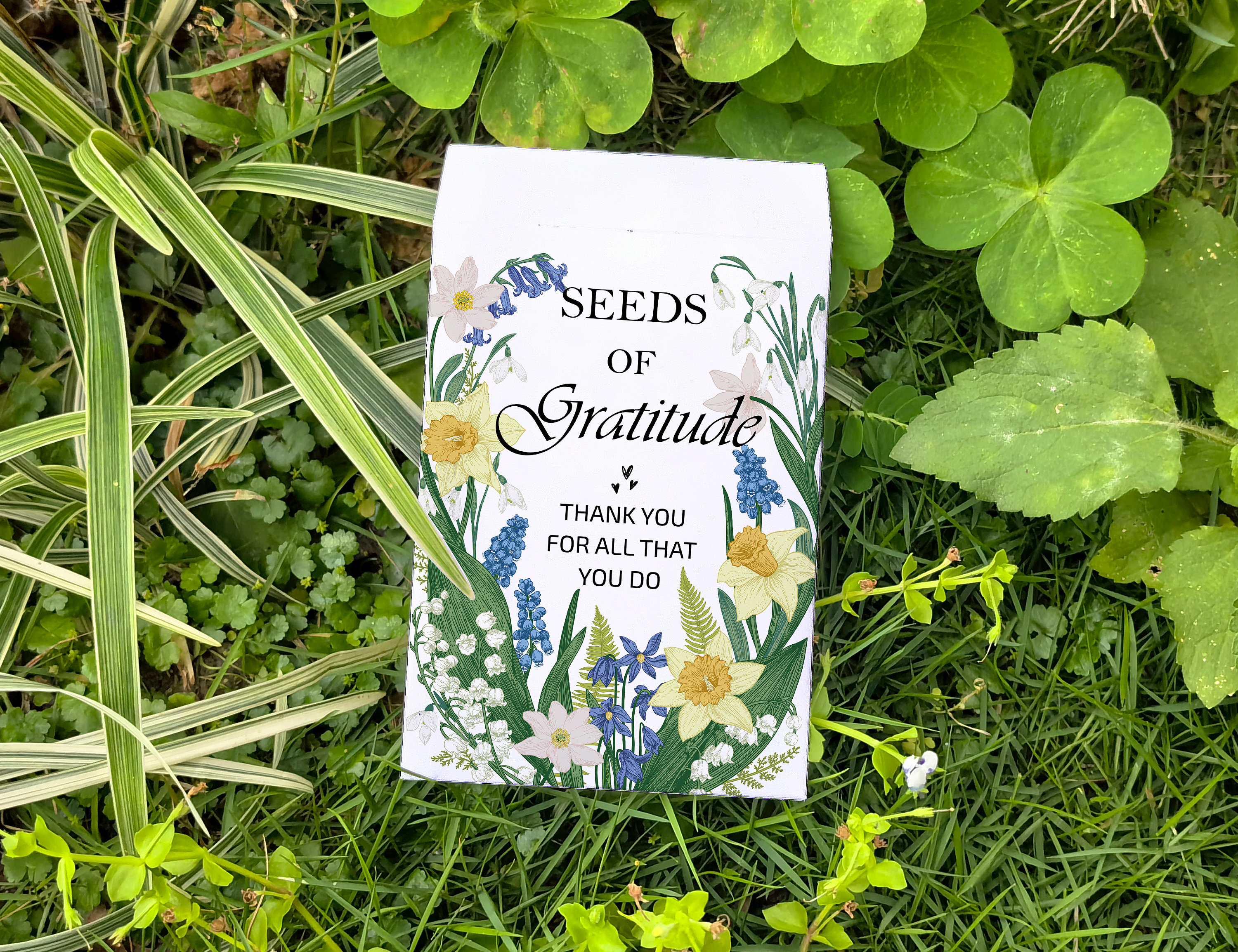 Gratitude Seed Packet/wildflower Thank You Seed Packet Favor for ...