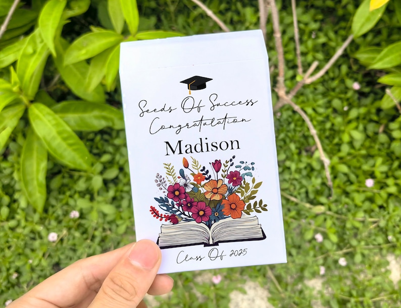 Bulk Graduation Seed Packet Custom Grad Party Favor Personalized ...
