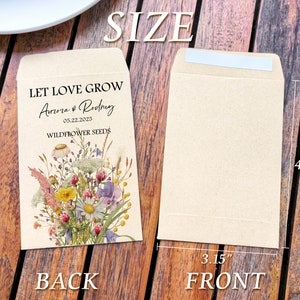 Seed Packet Wedding Favor in Bulk/let Love Grow/custom Wedding ...