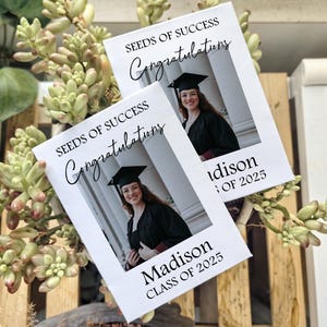 Photo Seeds of Success Seed Packet Unique Personalized Graduation ...