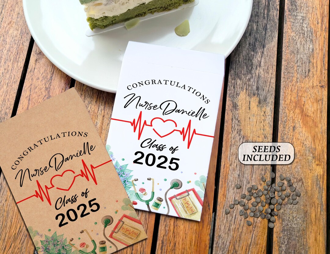 Personalized Nurse Graduation Seed Packet/seeds of Graduate/graduation ...