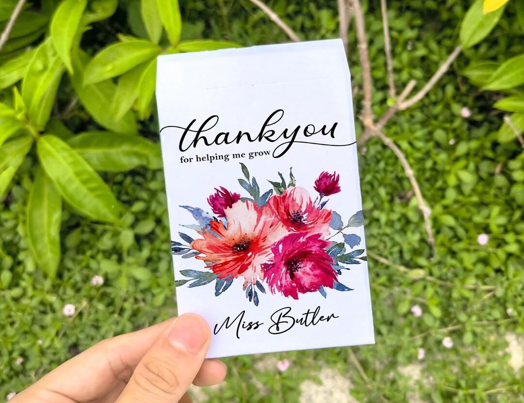 Personalized Seed Packets Thank You Favor/seed Packets Gift for ...