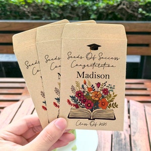 Bulk Graduation Seed Packet Custom Grad Party Favor Personalized ...