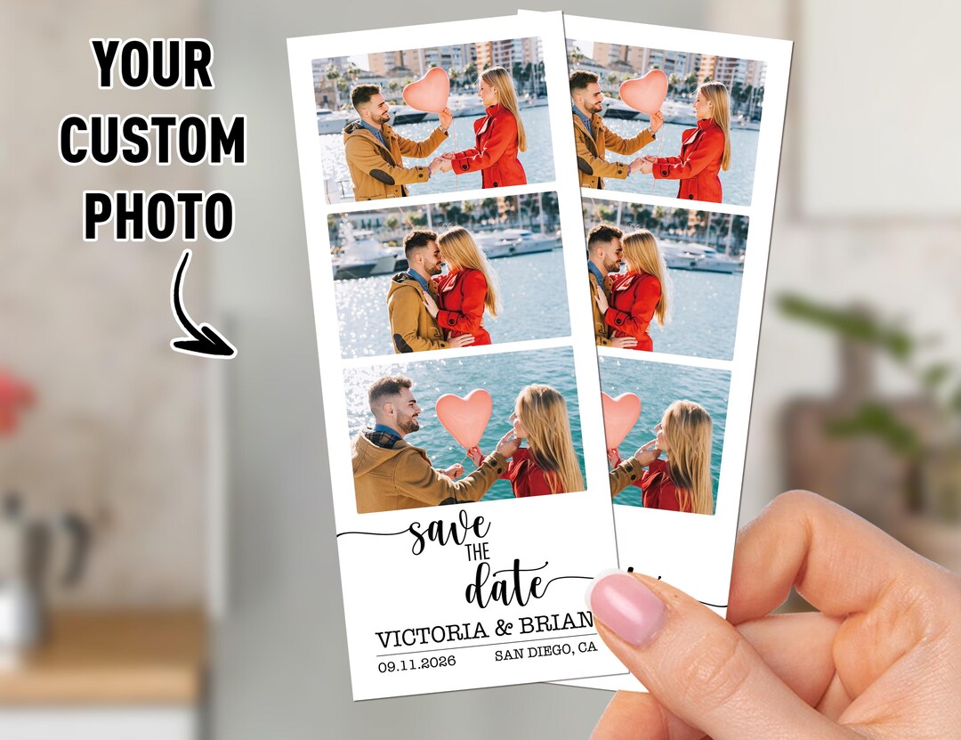 Personalized Photo Strip Magnets, Photo Booth Strip Gift for Best ...