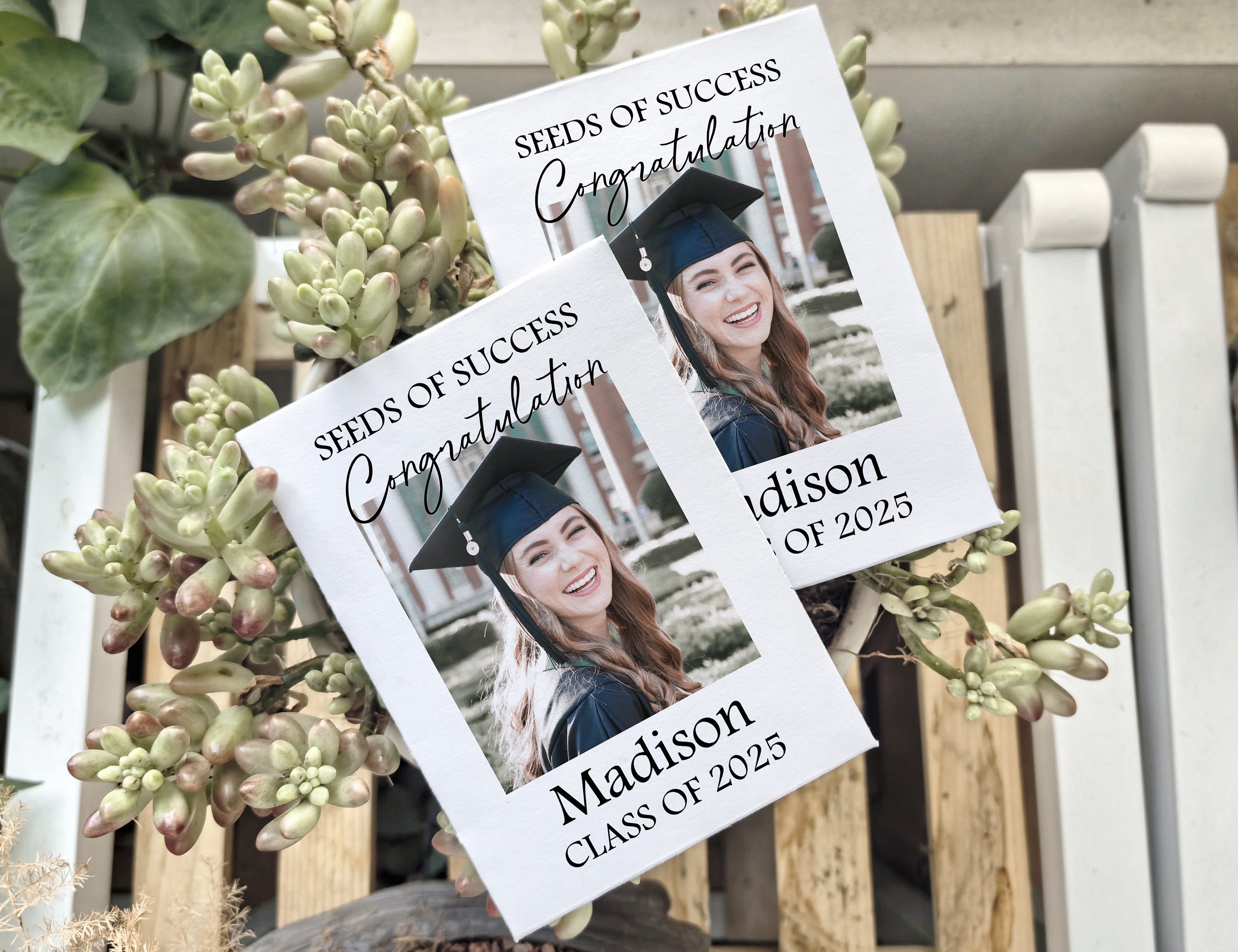 Photo Seeds of Success Seed Packet Unique Personalized Graduation ...