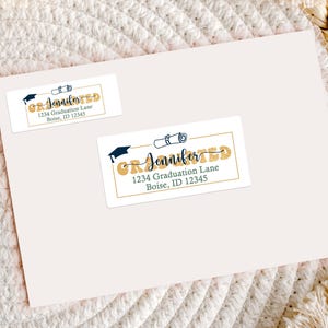 Bulk Graduation Return Address Labels/grad Invitation Guest Address ...