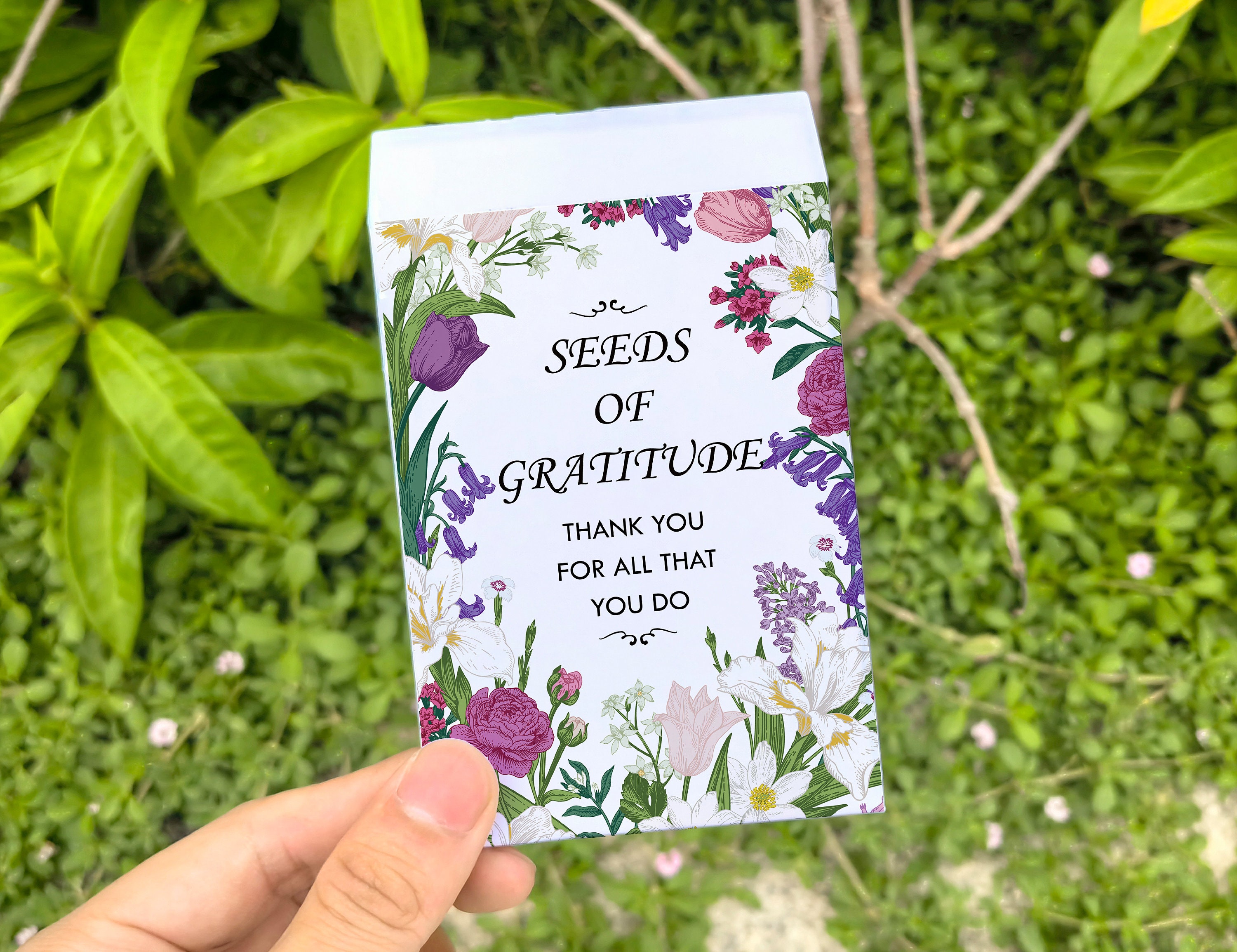 Personalized Thank You Seed Packets/seeds of Gratitude/baby Shower ...