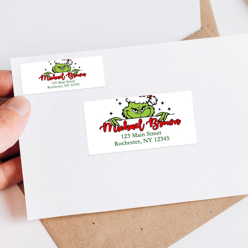 Grinch Labels - Etsy