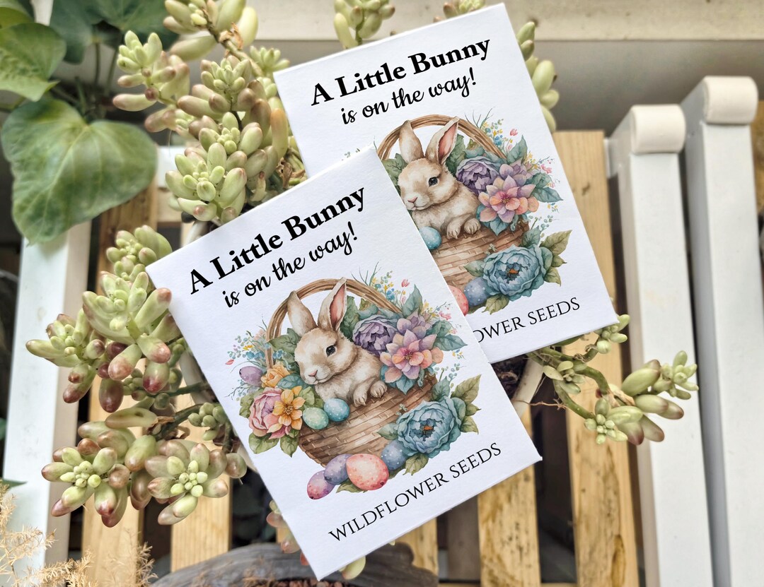 Custom Easter Seed Packets Favors/wildflower Seed Packets/easter Basket ...