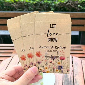 Personalized Seed Packets Wedding Favors for Guests in Bulk/custom ...