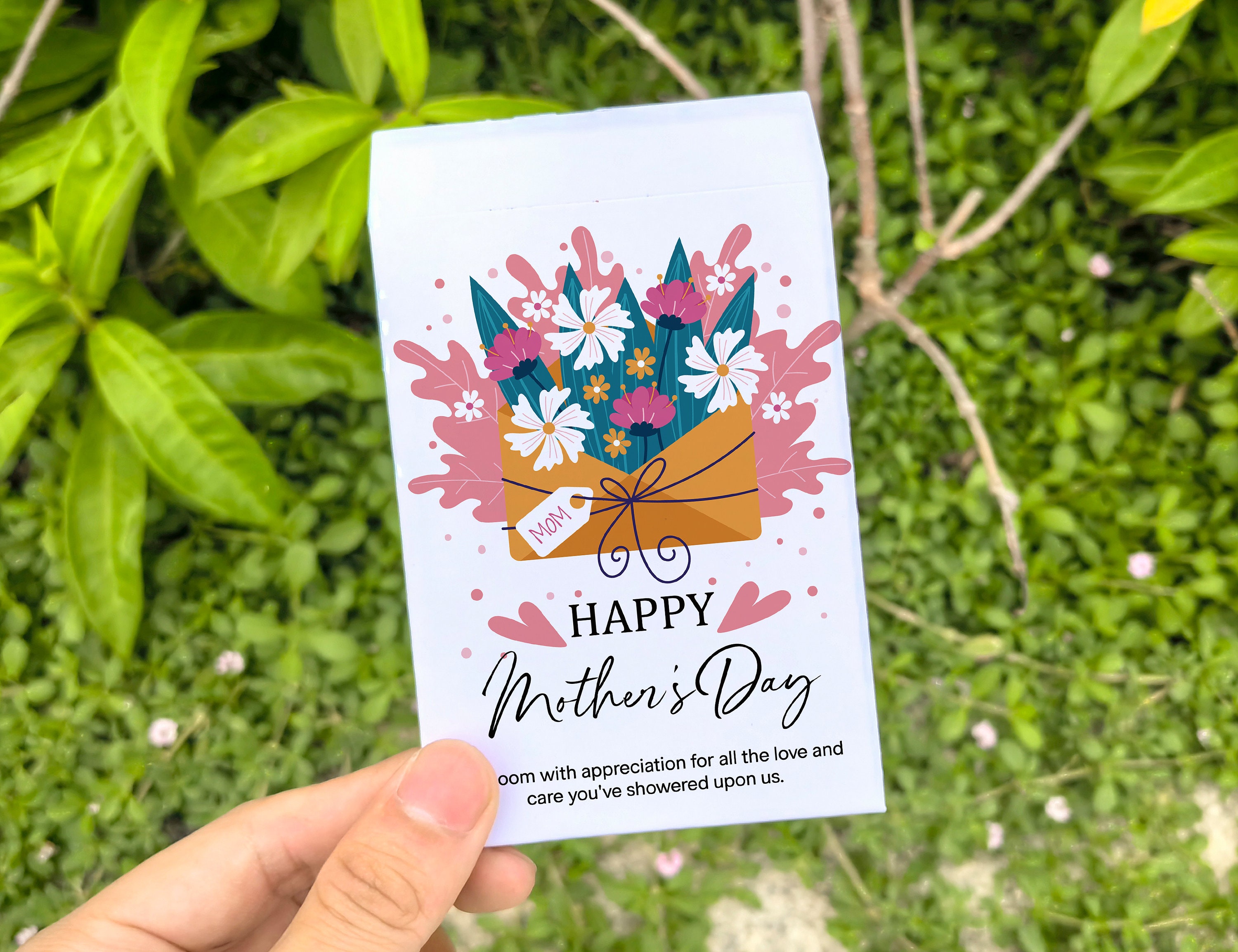 Mom's Blossoming Garden Seed Packets/personalized Mothers Day Party ...